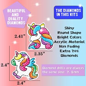 5D Diamond Painting Kits For Kids - Make Your Own GEM Stickers - Arts and Crafts for Kids,Girls and Boys - Gem Art Painting Kits - Gift Ideas for Girls Crafts Age 4,5,6,7,8,9,10-12,6-8(Magical)