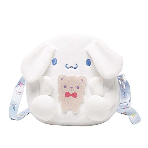 Cute Plush Backpack Soft Padded Plush Backpack Girl Birthday Gift (D)