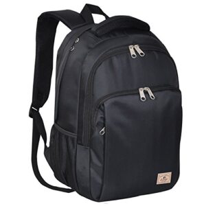 everest city travel backpack, black, one size