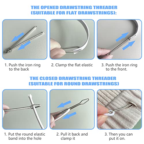 Needle Threaders Tool Set 19 in 1 for Hand Sewing, Sewing Machine, DIY (5 Pcs Gourd Shaped Threaders + 5 Pcs Thumb Shaped Threaders + 2 Pcs Drawstring Threaders + 2 Pcs Seam Rippers + 5Pcs Needles)…