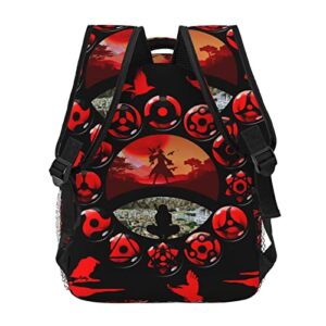 Itachi Backpack anime Casual Versatile Multi Pocket Backpack 16"