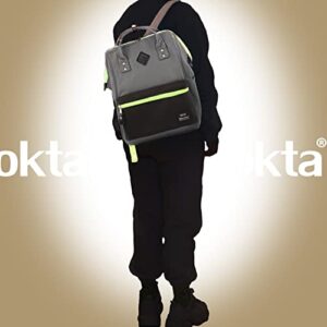 OKTA Laptop Backpack for Women Students - 15.6 Inch Computer Backpack with USB Charging Port Waterproof Anti-theft