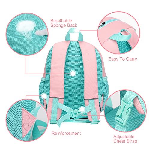 Reqinqin Cute Preschool Toddler Backpack for Girls Boys 3D Animal Cartoon Cat School Backpack Bag for Baby Girl Boy 1-5 Years Waterproof kids Bag Travel Girls for Kids Backpack（Cat