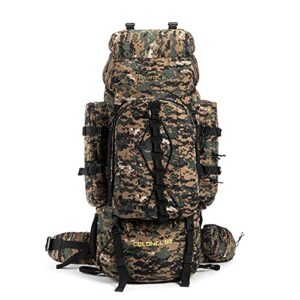 tripole colonel 85 litres rucksack + detachable day pack, digital camouflage