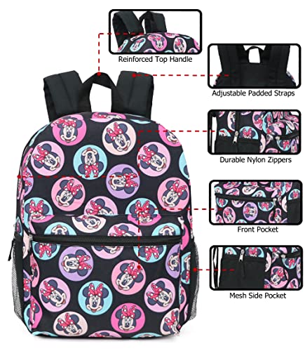 Disney Minnie Mouse Full Size All Over Print 16" Backpack