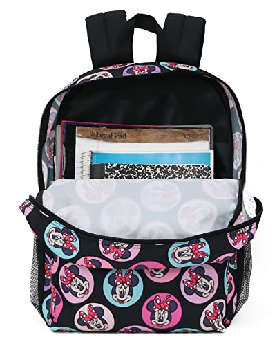 Disney Minnie Mouse Full Size All Over Print 16" Backpack