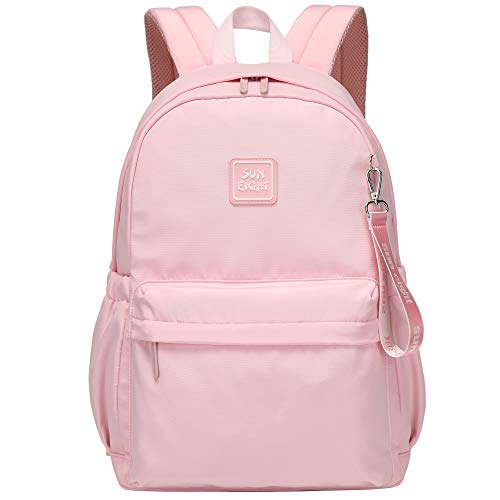 Caran·Y Kids Backpack Girls and Boys Classic School Backpack Light Weight Two Size Multi-pocket Pink