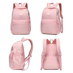 Caran·Y Kids Backpack Girls and Boys Classic School Backpack Light Weight Two Size Multi-pocket Pink