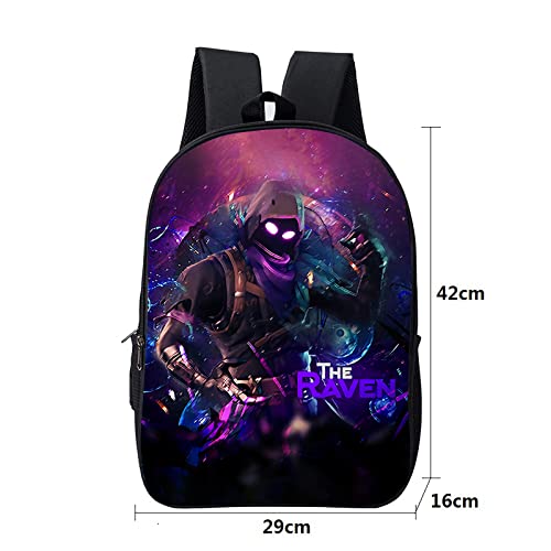 Boys and Girls Popularity Game Backpack Fashion Bag Portability Double Layer Large Capacity Packsackg Game-5