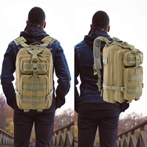 ROARING FIRE Military Tactical Assault Backpack, EDC Outdoor Backpack, Trekking Backpack, 30L Army Rucksack Molle Pack, Go Bag, Get Home Bag for EDC, Tactical Use, Camping, Hiking