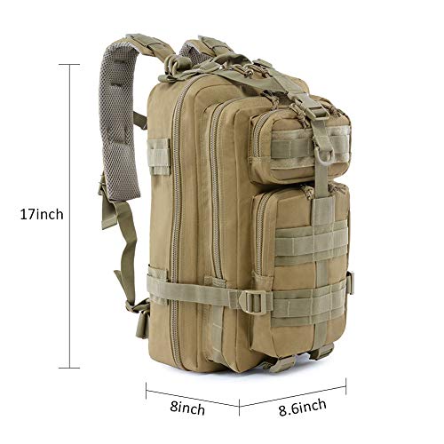 ROARING FIRE Military Tactical Assault Backpack, EDC Outdoor Backpack, Trekking Backpack, 30L Army Rucksack Molle Pack, Go Bag, Get Home Bag for EDC, Tactical Use, Camping, Hiking