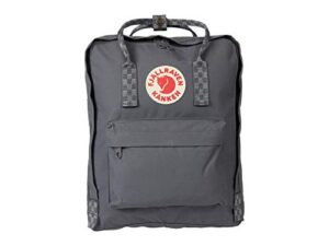 fjällräven kånken super grey/chess pattern one size