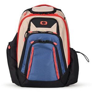 OGIO Gambit Pro Backpack, Tan/Blue/Red, 25 Liter