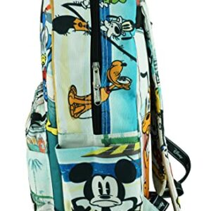 Disney Mickey Mouse Wondapop Deluxe Oversize Print Large 16" Backpack with Laptop Compartment - A19757