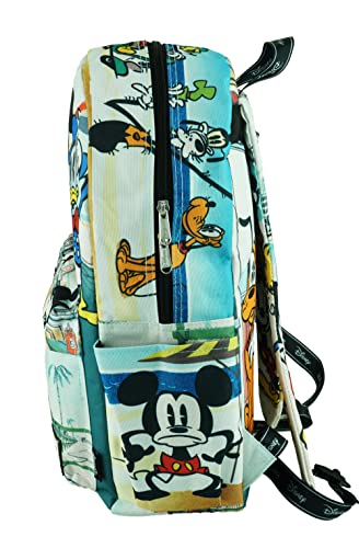 Disney Mickey Mouse Wondapop Deluxe Oversize Print Large 16" Backpack with Laptop Compartment - A19757