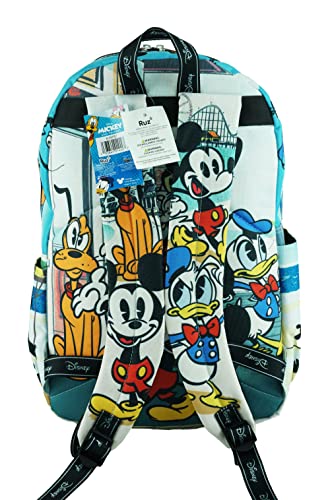 Disney Mickey Mouse Wondapop Deluxe Oversize Print Large 16" Backpack with Laptop Compartment - A19757