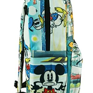 Disney Mickey Mouse Wondapop Deluxe Oversize Print Large 16" Backpack with Laptop Compartment - A19757