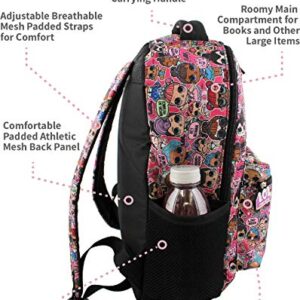 L.O.L. Surprise! Dolls Girls 16" School Backpack (One Size, Black/Pink)