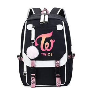 Kpop Twice School Backpack Merchandise, Twice Book Bag Casual Backpack