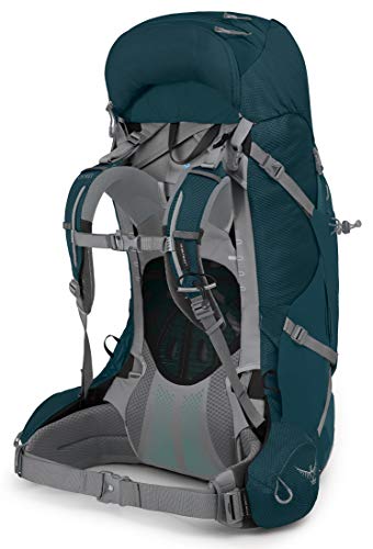 Osprey Ariel Plus 60 Women's Backpacking Backpack , Night Jungle Blue, Medium/Large