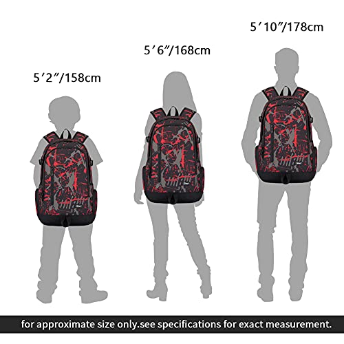 Rickyh style School Backpack Travel Bag for Men & Women, Lightweight College Back Pack with Laptop Compartment