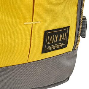 Cabin Max Metz Stowaway 20L Travel Bag 16x10x8 (40x25x20cm) - Mini Backpack/Weekender Bag Ideal Underseat Carry on Luggage (Vintage Yellow)