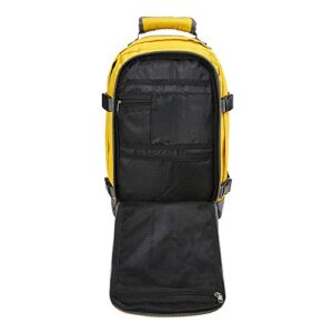 Cabin Max Metz Stowaway 20L Travel Bag 16x10x8 (40x25x20cm) - Mini Backpack/Weekender Bag Ideal Underseat Carry on Luggage (Vintage Yellow)