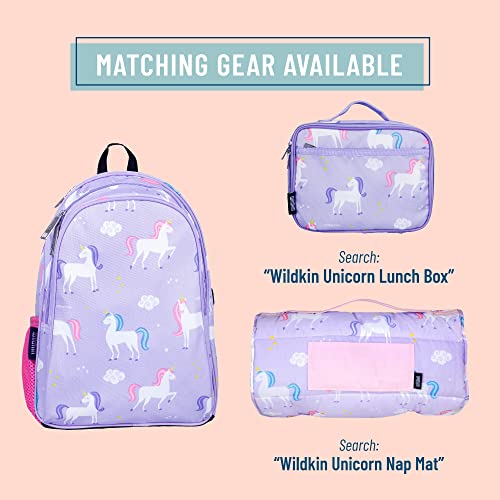 Wildkin 15-Inch Kids Backpack for Boys & Girls, Perfect for Early Elementary, Backpack for Kids Features Padded Back & Adjustable Strap, Ideal for School & Travel Backpacks (Unicorn)