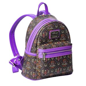 loungefly x disney villains dr facilier aop mini backpack purple