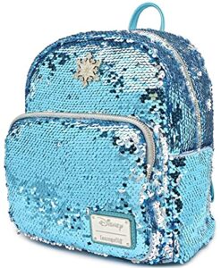 loungefly frozen elsa reversible sequin mini backpack