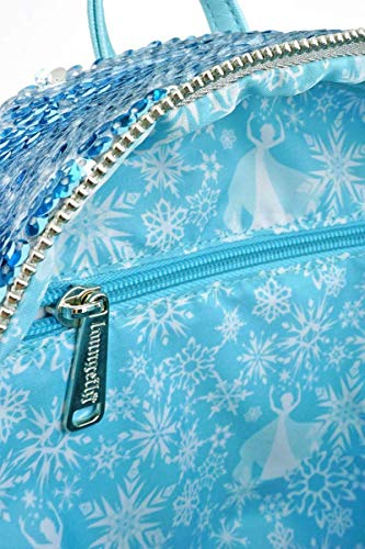 Loungefly Frozen Elsa Reversible Sequin Mini Backpack