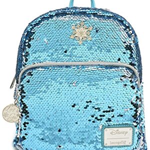 Loungefly Frozen Elsa Reversible Sequin Mini Backpack