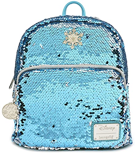 Loungefly Frozen Elsa Reversible Sequin Mini Backpack