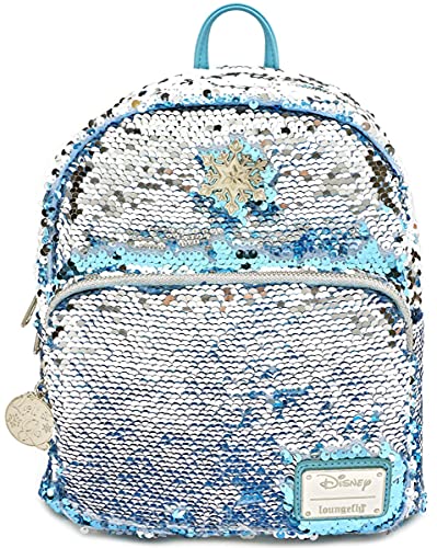 Loungefly Frozen Elsa Reversible Sequin Mini Backpack