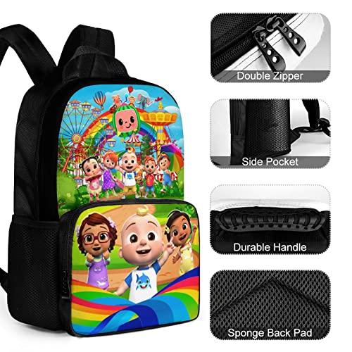 Guainuhai Cute Cartoon Backpack 3d Print Large Capacity Multifunction Unisex Cartoon Backpack For Travel Daily Use Laptop Bag 15 In C