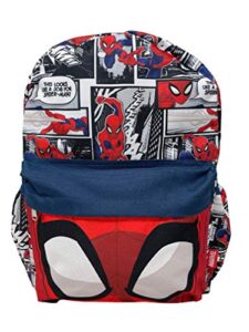 spider-man large 16 inch all over print backpack – spiderman