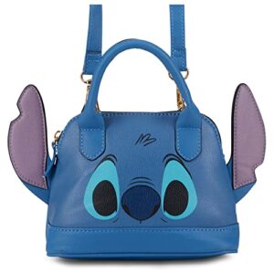 disney lilo and stitch handbag – girls, boys, teens, adults – officially licensed stitch faux leather cosplay mini crossbody handbag