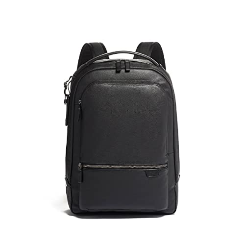 TUMI Harrison Bradner Leather Laptop Backpack - 14-Inch Computer Bag for Men and Women - Black