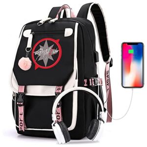 kpop stray kids school backpack merchandise, stray kids book bag casual backpack