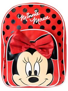 disney minnie mouse girls minnie mouse backpack with bow