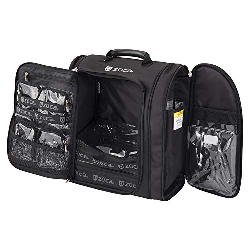 Zuca Artist Backpack With Two Vinyl-Lined Utility Pouches, Black