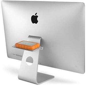 twelve south backpack for imac and apple displays | hidden storage shelf for hard drives and accessories (silver)