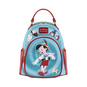 loungefly disney archives: pinocchio mini-backpack, amazon exclusive