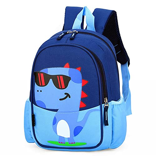 POWOFUN Kids Toddler Travel Backpack Cool Cute Cartoon Daypack (Dinosaur Blue Backpack)