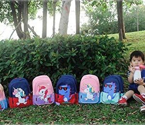 POWOFUN Kids Toddler Travel Backpack Cool Cute Cartoon Daypack (Dinosaur Blue Backpack)