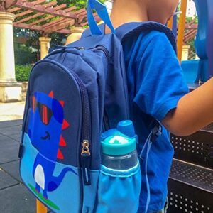 POWOFUN Kids Toddler Travel Backpack Cool Cute Cartoon Daypack (Dinosaur Blue Backpack)