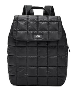 ugg womens adaya puff backpack, black, one size us