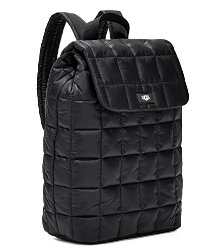 UGG womens Adaya Puff Backpack, Black, One Size US