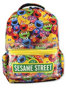 sesame street gang elmo boys girls toddler 16 inch school backpack (one size, multicolor)