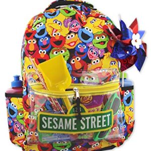 Sesame Street Gang Elmo Boys Girls Toddler 16 inch School Backpack (One Size, Multicolor)